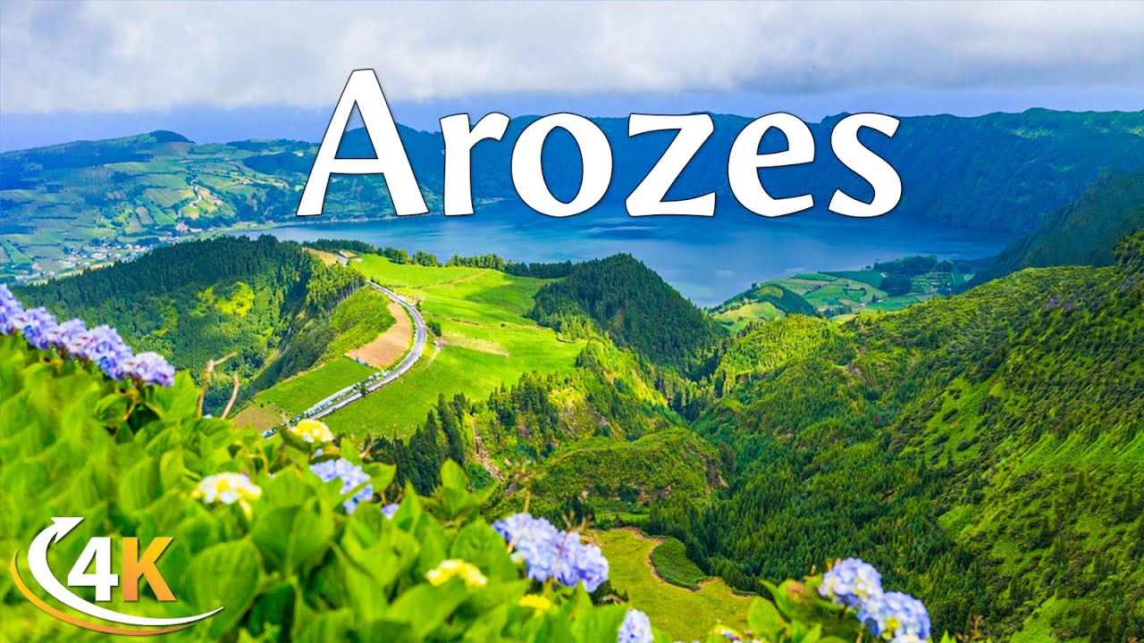 Azores, Portugal 4K - Relaxing Music With Beautiful Natural Landscape ...
