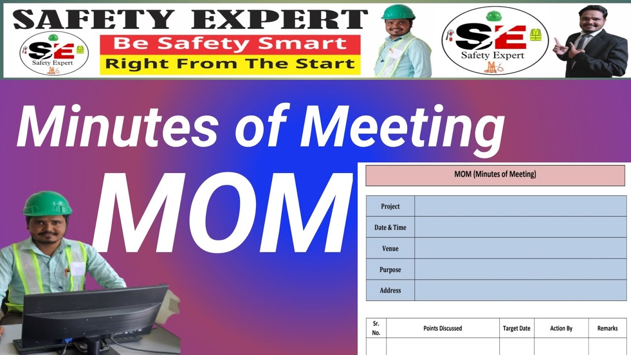 MOM/ minutes of meeting/ how to conduct mom / mom format / minutes of ...