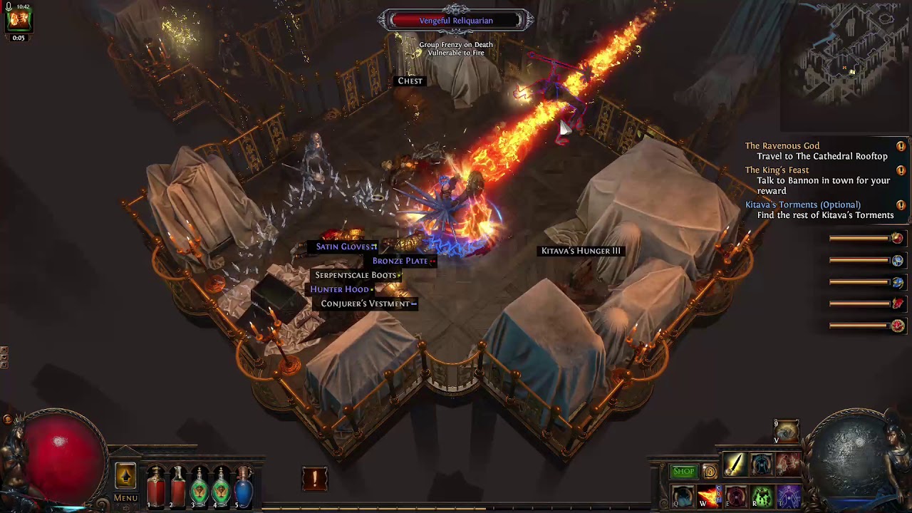 PoE Bestiary League - Act 5 Wasting Time in Ruined Square And Reliquary ...