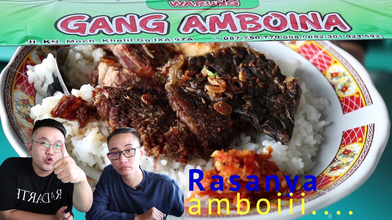 NASI CAMPUR PULAU MADURA,WARUNG Gang AMBOINA,MENU NYA LENGKAP. - YouTube