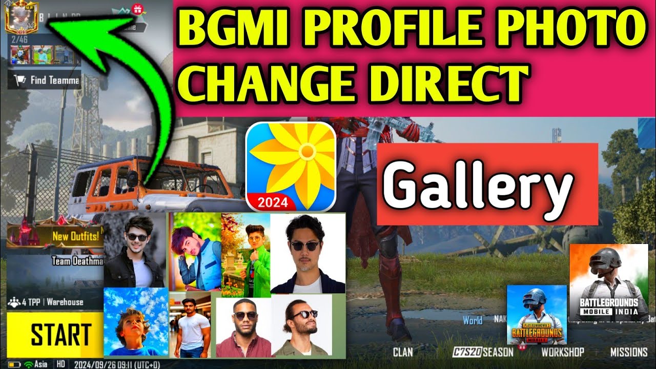 How to change profile photo in Bgmi l battleground Mobile India me ...