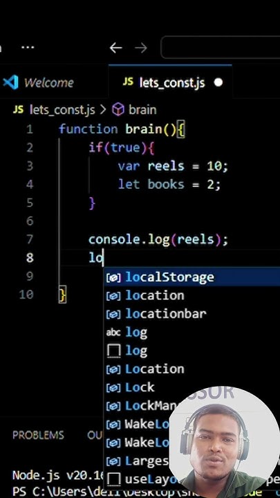 Confused about let and var in JavaScript? #coding - YouTube