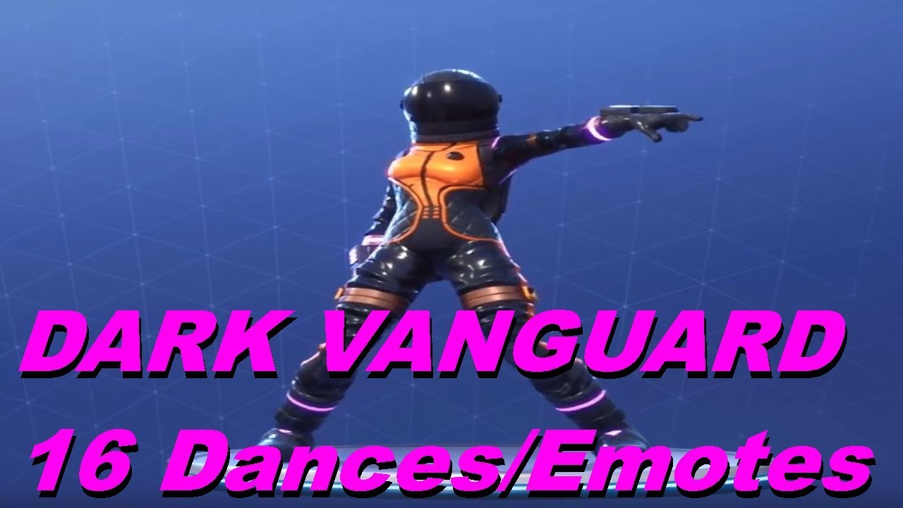 New "DARK VANGUARD" Skin Showcase with 16 Dances/Emotes - Fortnite ...