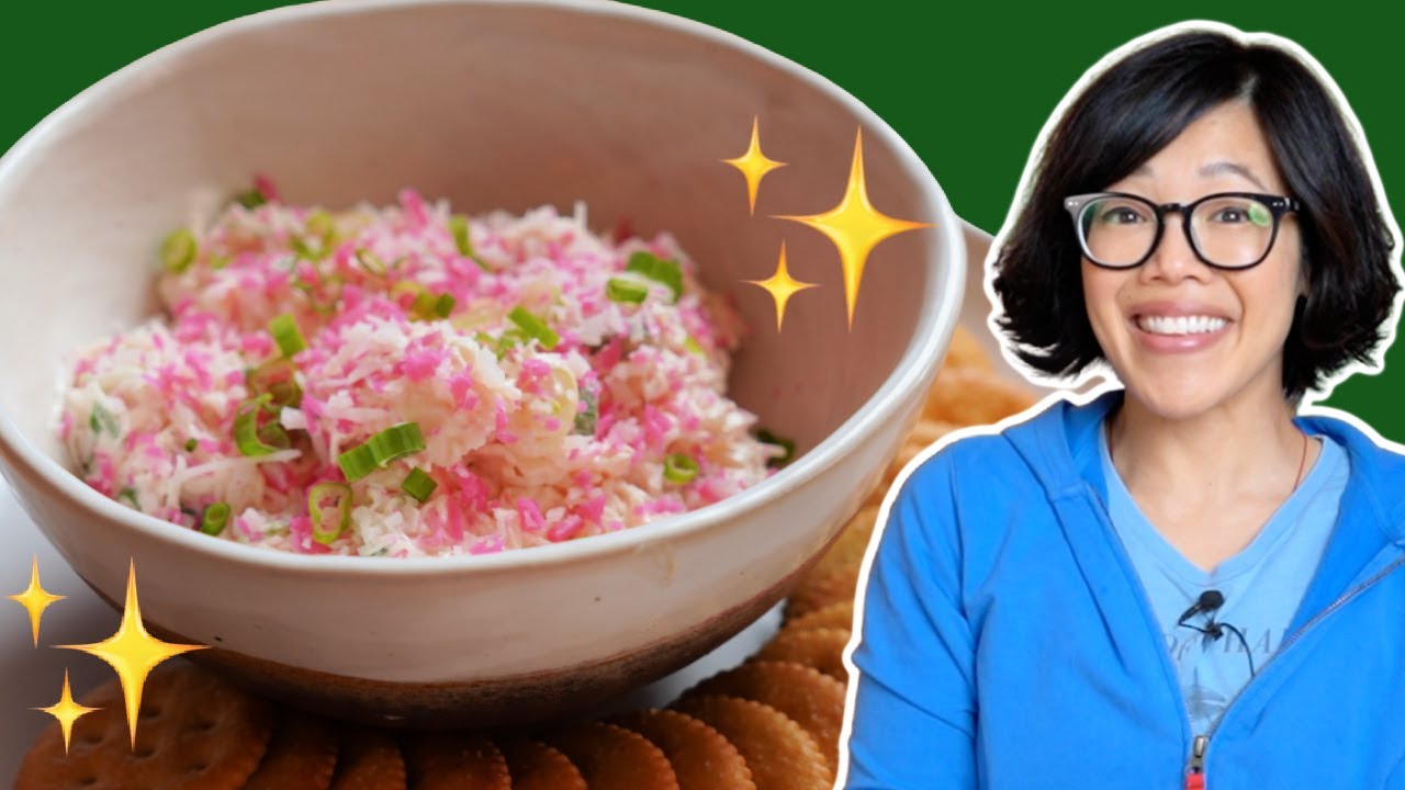 CUTE 6-Ingredient PINK Dip | Kamaboko Dip 🌺 - YouTube