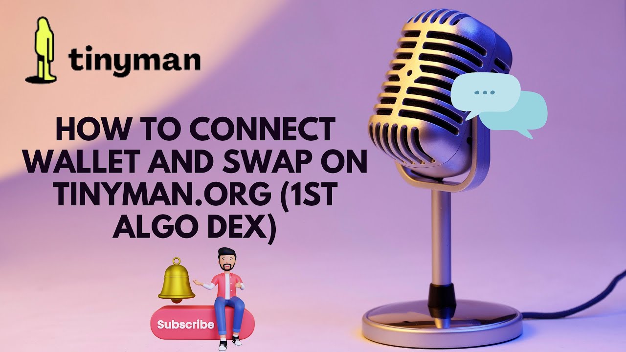 HOW TO CONNECT WALLET AND SWAP ON TINYMAN.ORG (1ST ALGO DEX) - YouTube