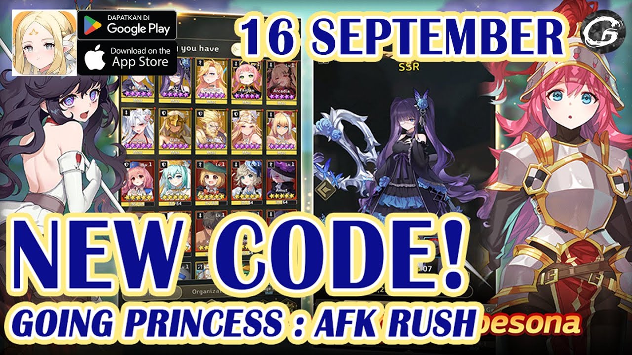 NEW CODE Going Princess: AFK Rush 2 Giftcodes & Redeem Code 16 September - Mobile Game (Android ...