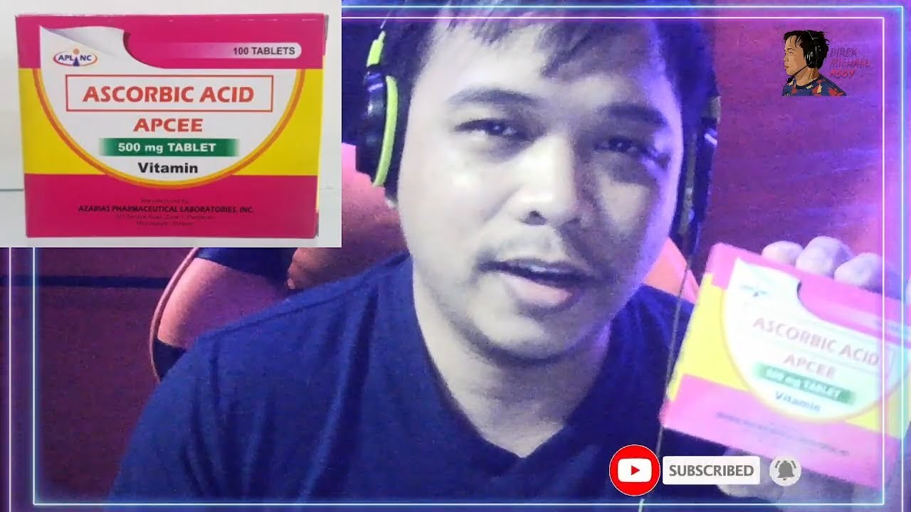 ASCORBIC ACID APCEE | 500 MG TABLET VITAMIN - YouTube