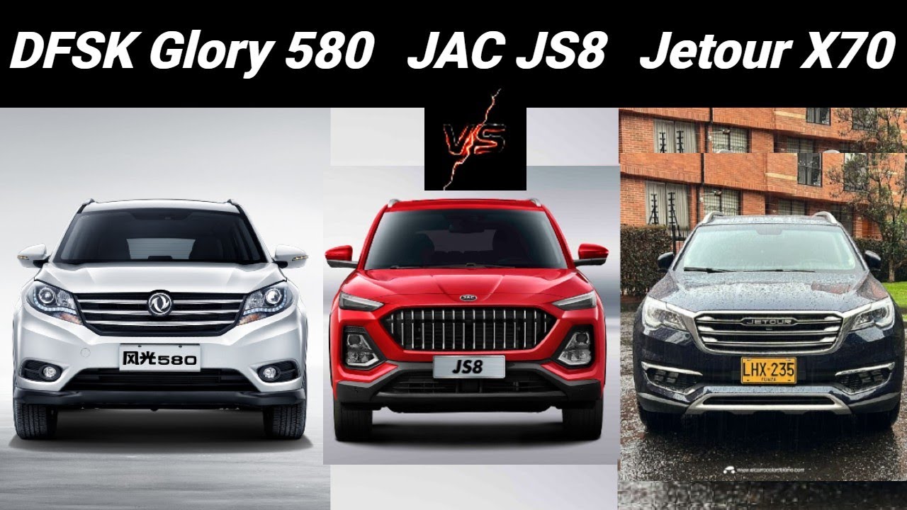 Comparativo DFSK Glory 580 vs. JAC JS8 vs. Jetour X70 / ¿Cuál será la ...