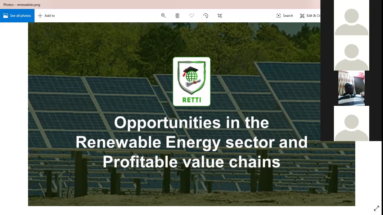 Opportunities in the Renewable Energy Value Chain - YouTube