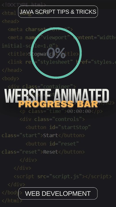 Circular Progress Ring with HTML CSS and JS #webdevelopment #codingtutorial #javascript #css ...