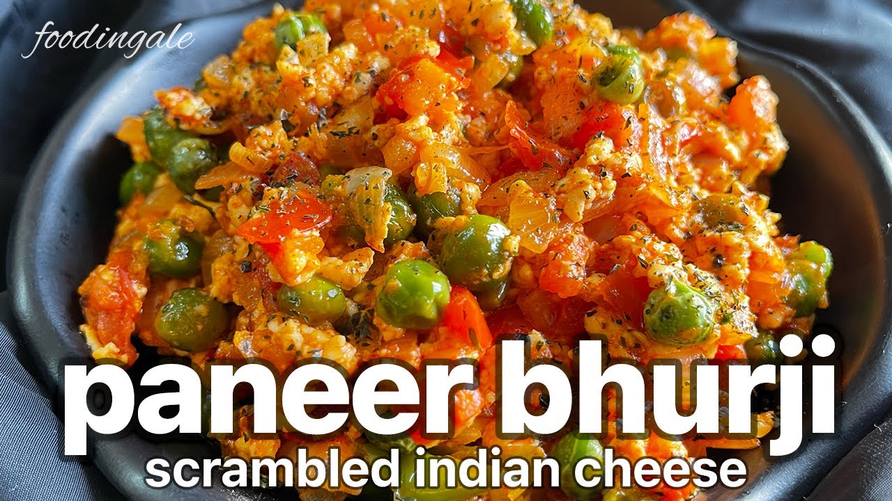 how to make paneer bhurji | paneer scrambled recipe - YouTube