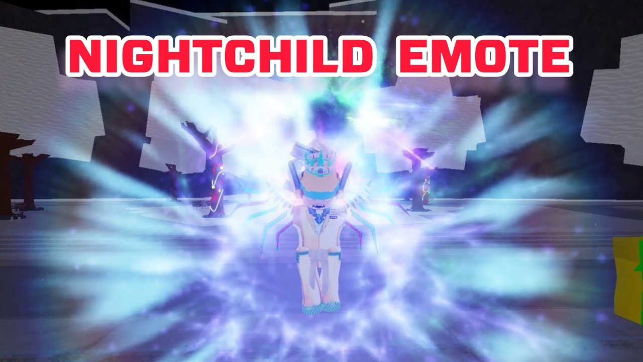 NIGHTCHILD Emote!!! (STARGAZER Badge) In TSB | Roblox The Strongest ...