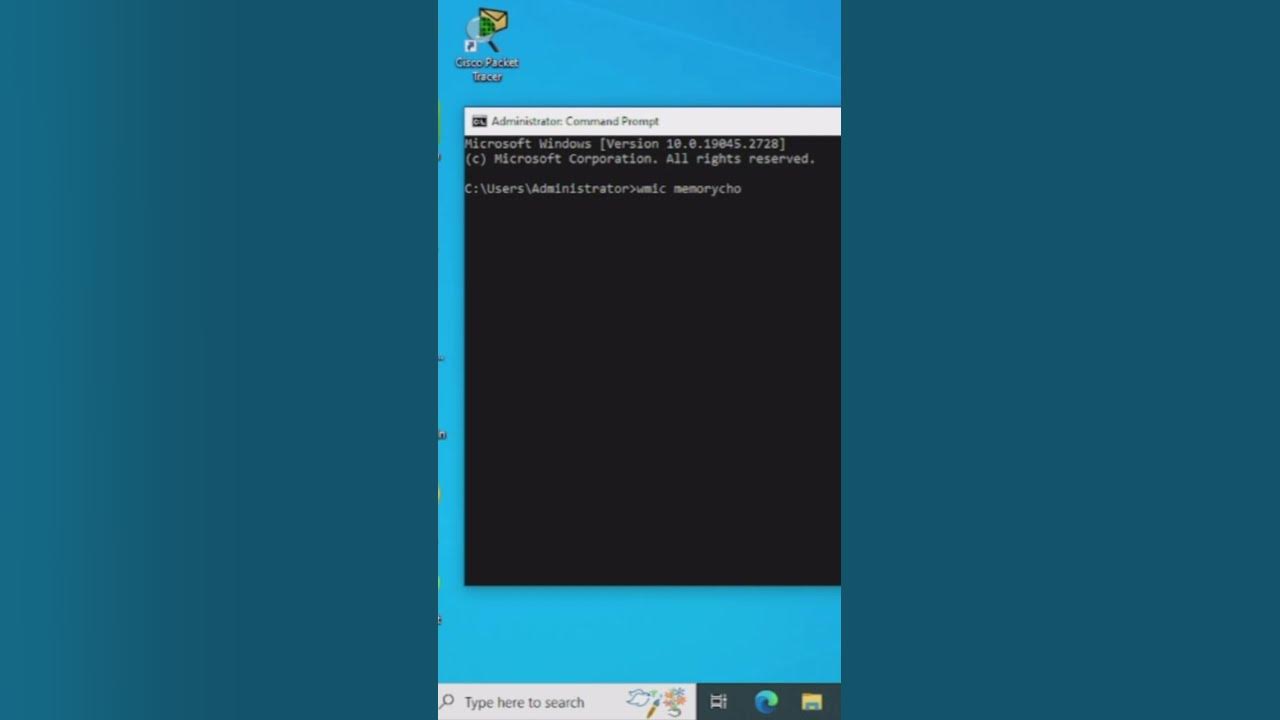 System RAM speed Checking Command(wmic memorychip get speed) - YouTube