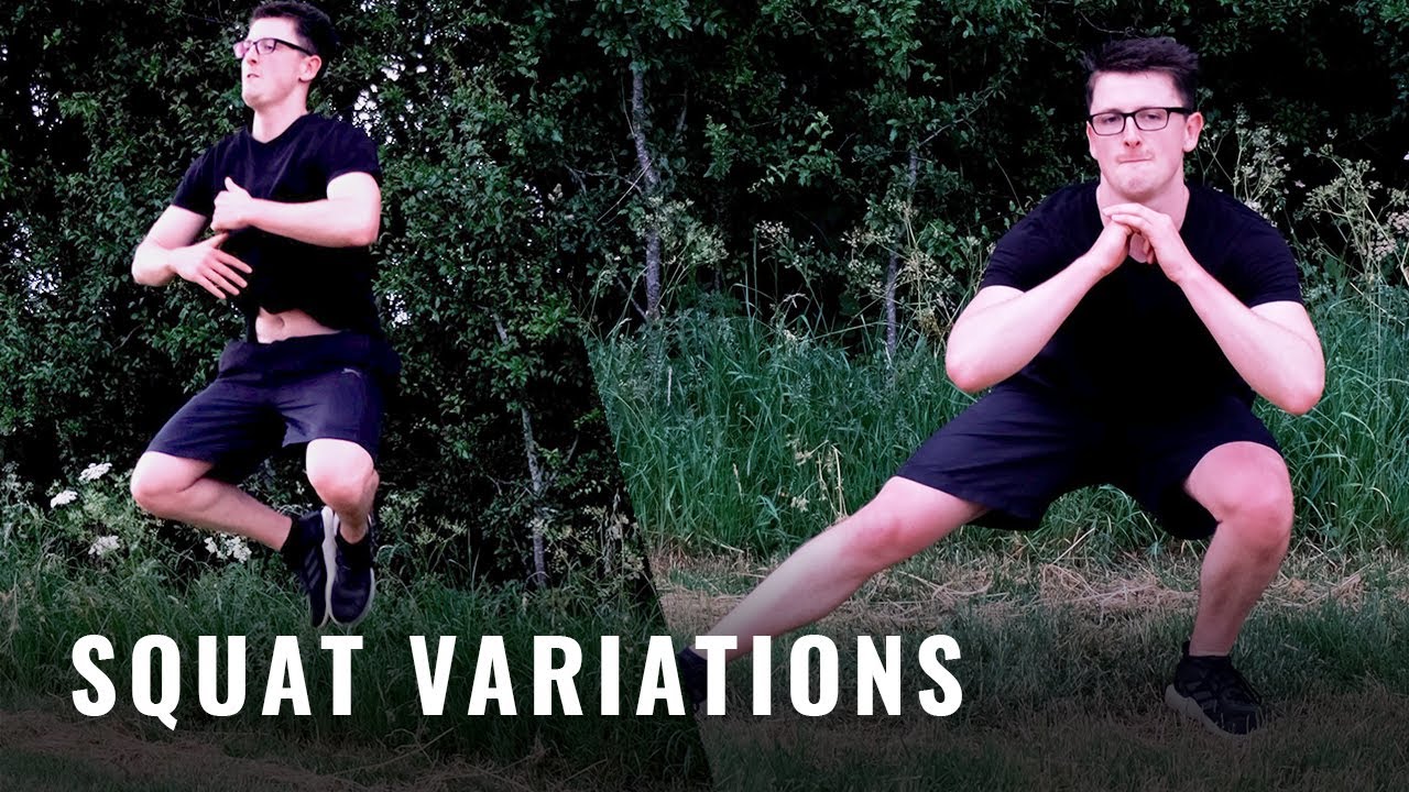 SQUAT VARIATIONS | Bodyweight Squats for Swimmers - YouTube