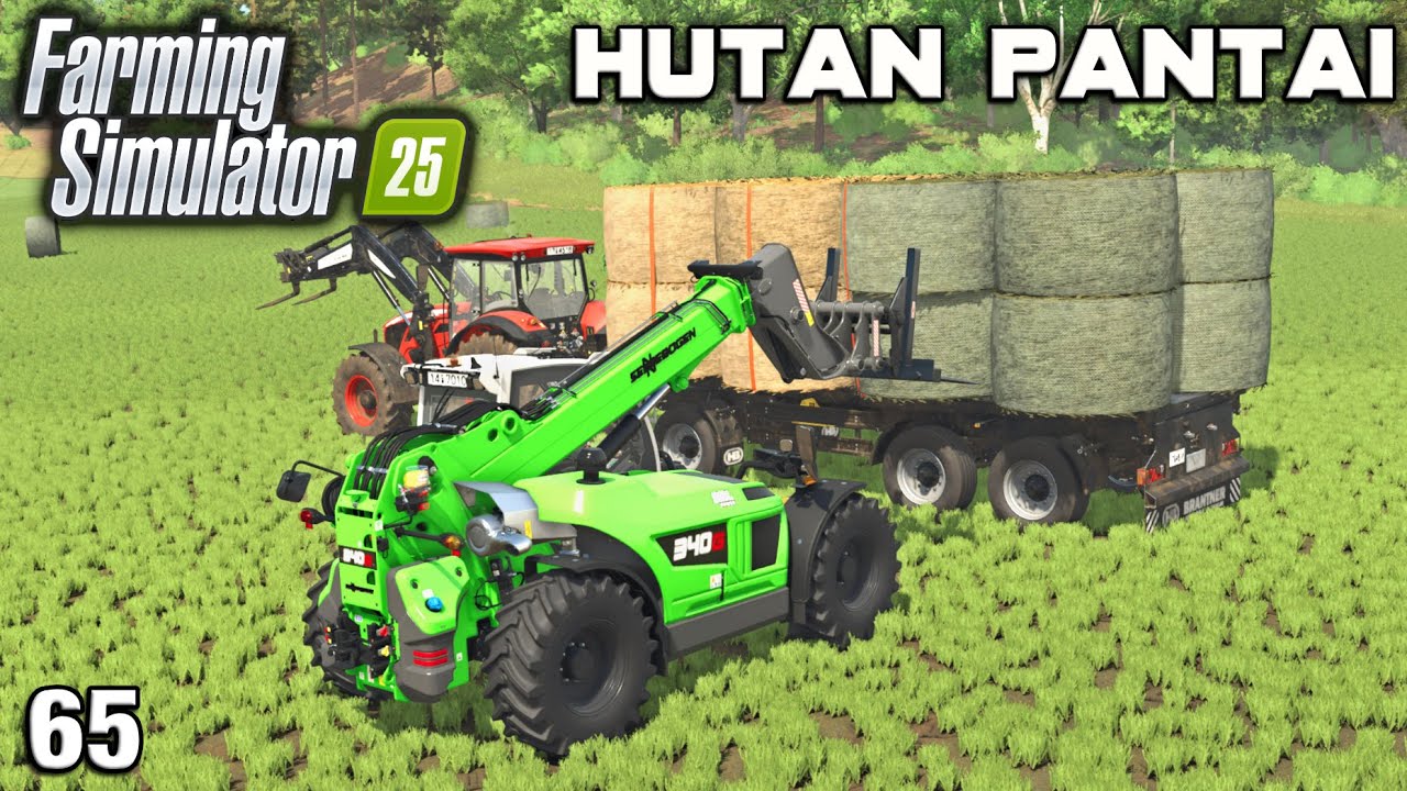 NEW TELEHANDLER UPGRADE FROM FRONT LOADER Hutan Pantai FS25 Ep 65 - YouTube