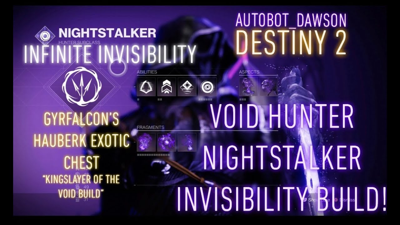 Destiny 2: Invisibility Build for Nightstalker Hunters! (Gyrfalcon's ...