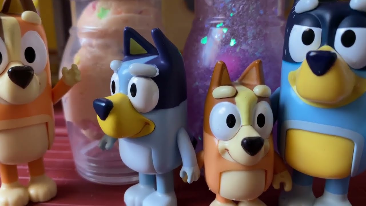 Mixing Bluey Bingo Slime! DIY Bluey Crafts ️ Bluey toys - YouTube