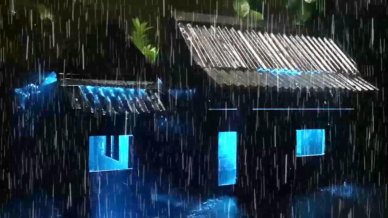 Best Rain Sounds for Sleeping Real Heavy Rainstorm & Mighty Thunder ...