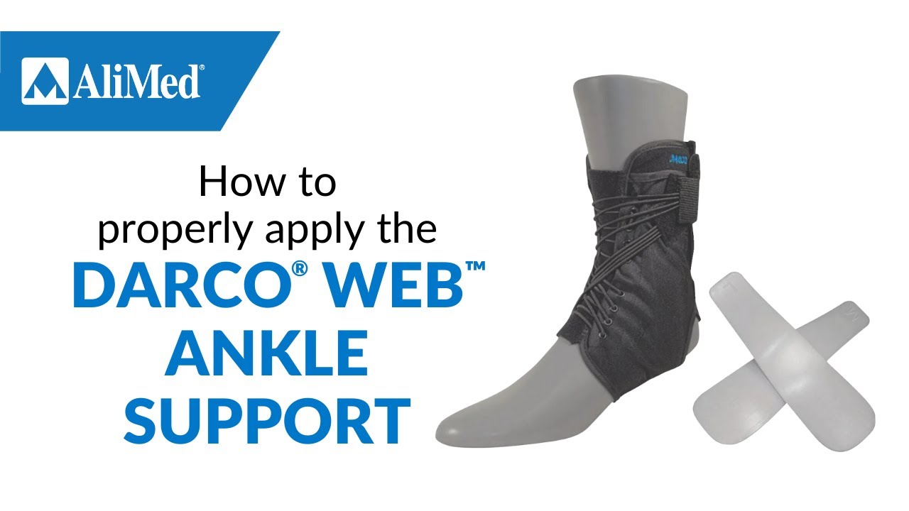 How to properly apply the DARCO® Web™ Ankle Support - YouTube