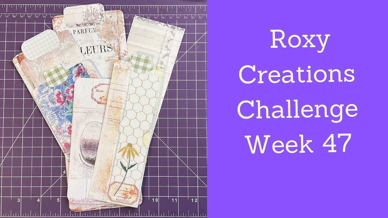 Roxy Creation Challenge Week 47--Floating Pockets - YouTube