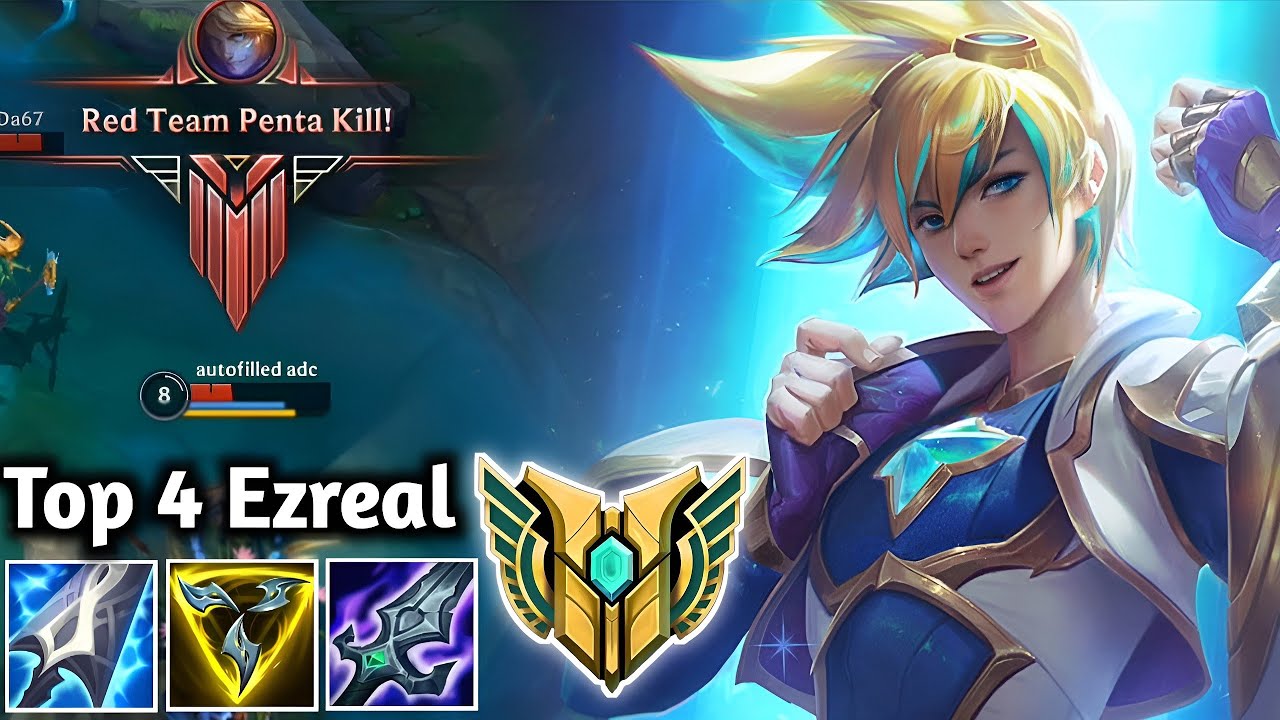 Wild Rift - Top 4 Ezreal PentaKill Duo Lane Gameplay - YouTube