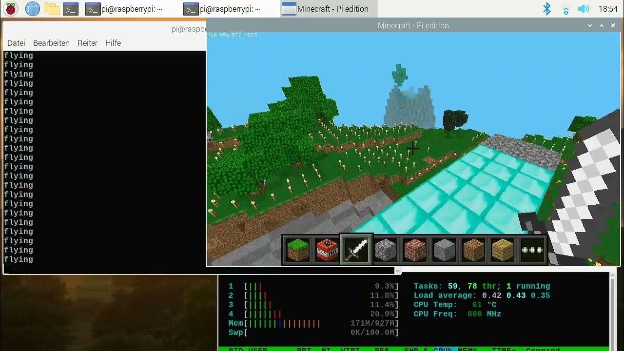 Minecraft Pi - YouTube