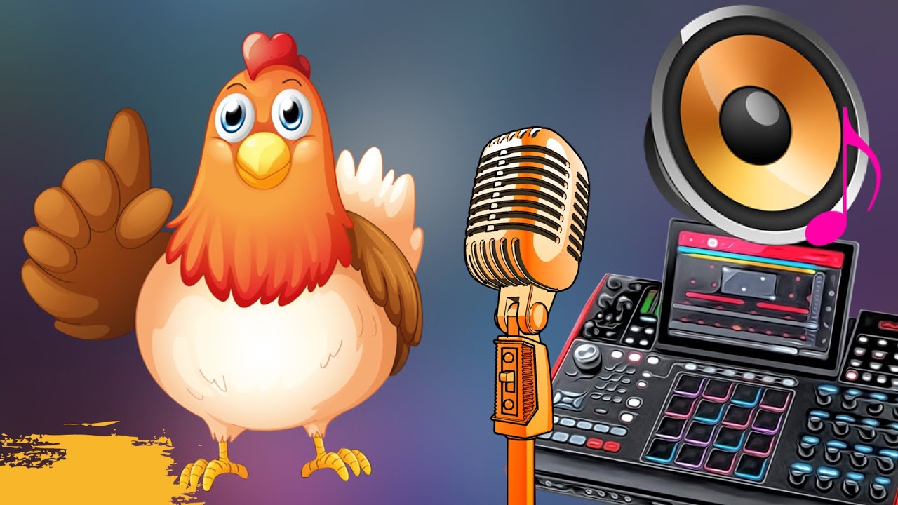 Cackling chicken - animal sounds. - YouTube