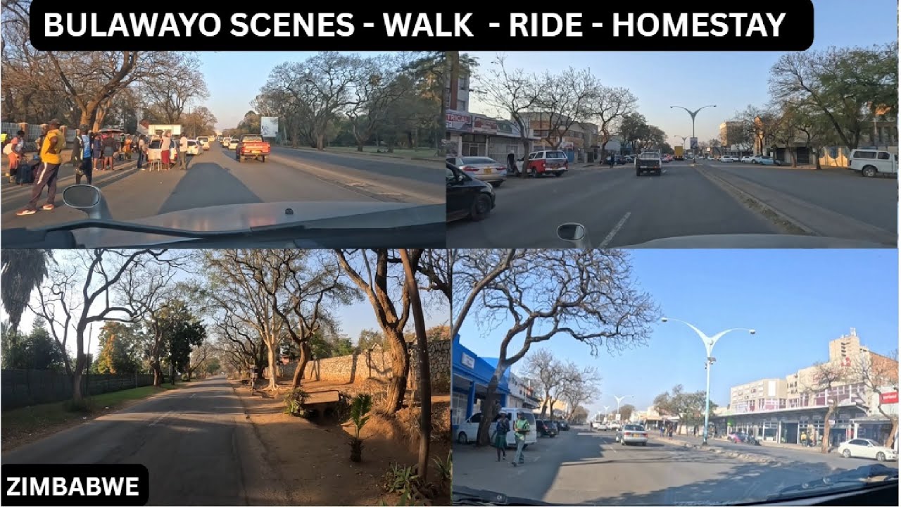 BULAWAYO SCENES | CITY + RIDE + HOMESTAY + WALK + | ZIMBABWE - 9 | BINU ...