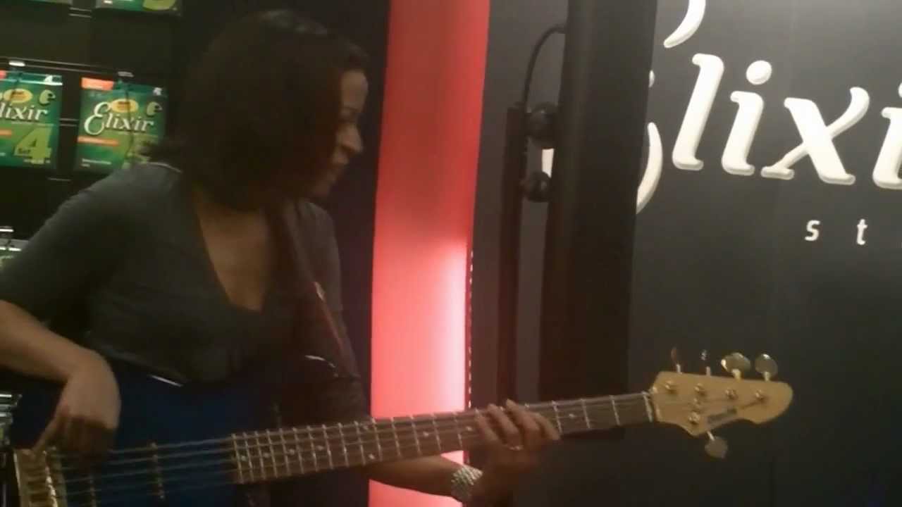 Yolanda Charles at London Bass Guitar Show 2013 - YouTube