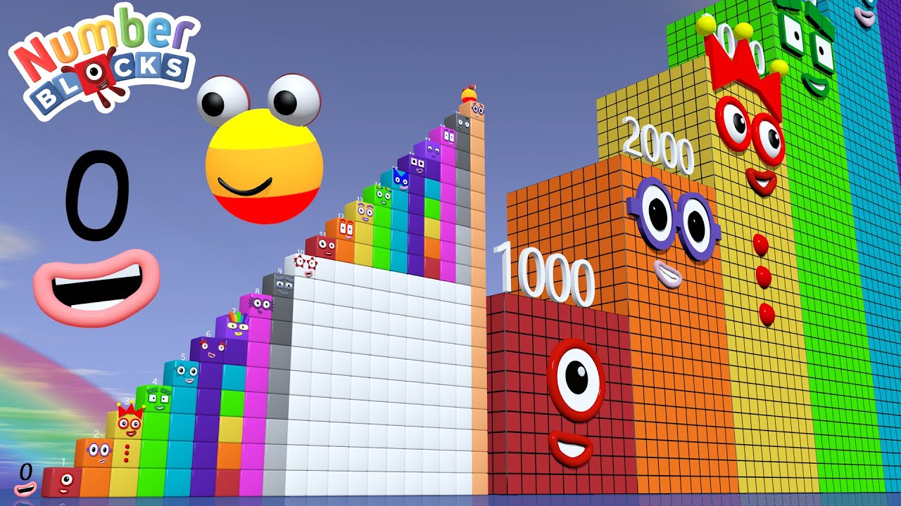 Looking for Numberblocks Step Squad ZERO to 20 vs 1000 to 20,000 ...
