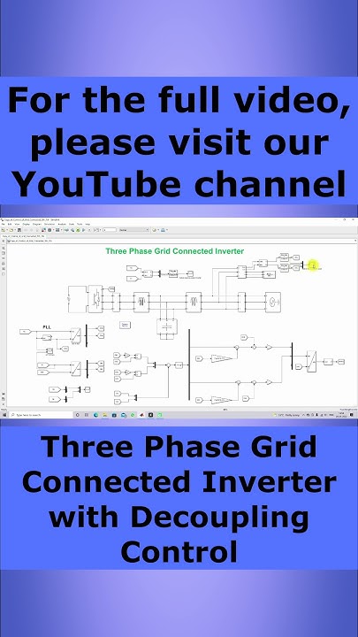 MATLAB Implementation of Three-Phase Grid-Connected Inverter with Decoupling Control - YouTube