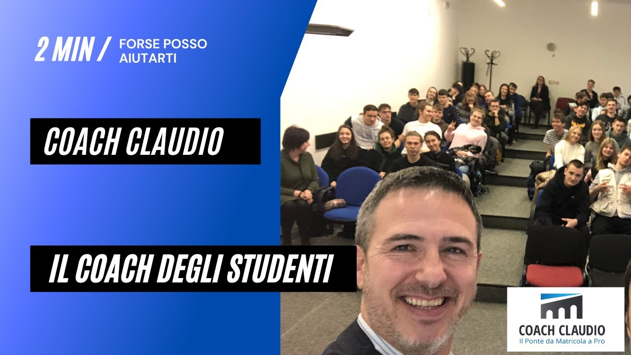 Coach Claudio - il Coach degli studenti - ideatore del Metodo PONTE ...