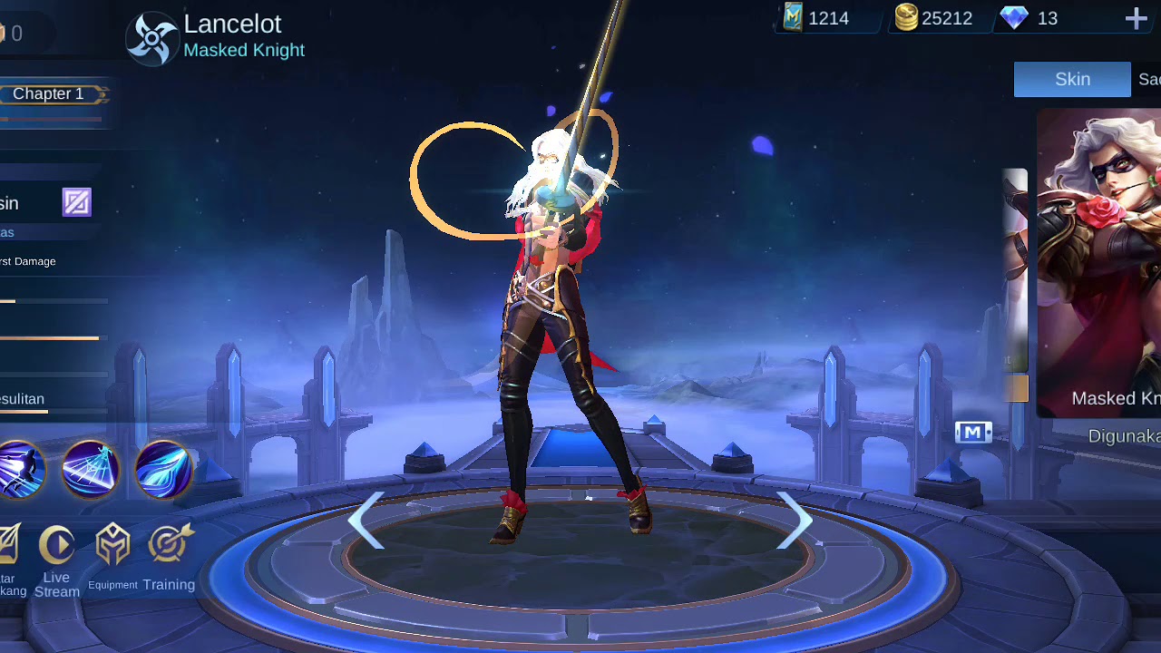 Lancelot All Skin Mobile Legend - YouTube