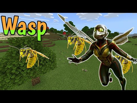 How to summon Wasp in Minecraft Pe - YouTube