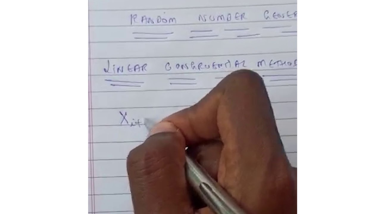 Random number generation | Linear Congruential method - YouTube