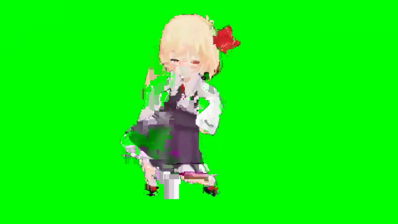Rumia dancing - Green screen - YouTube