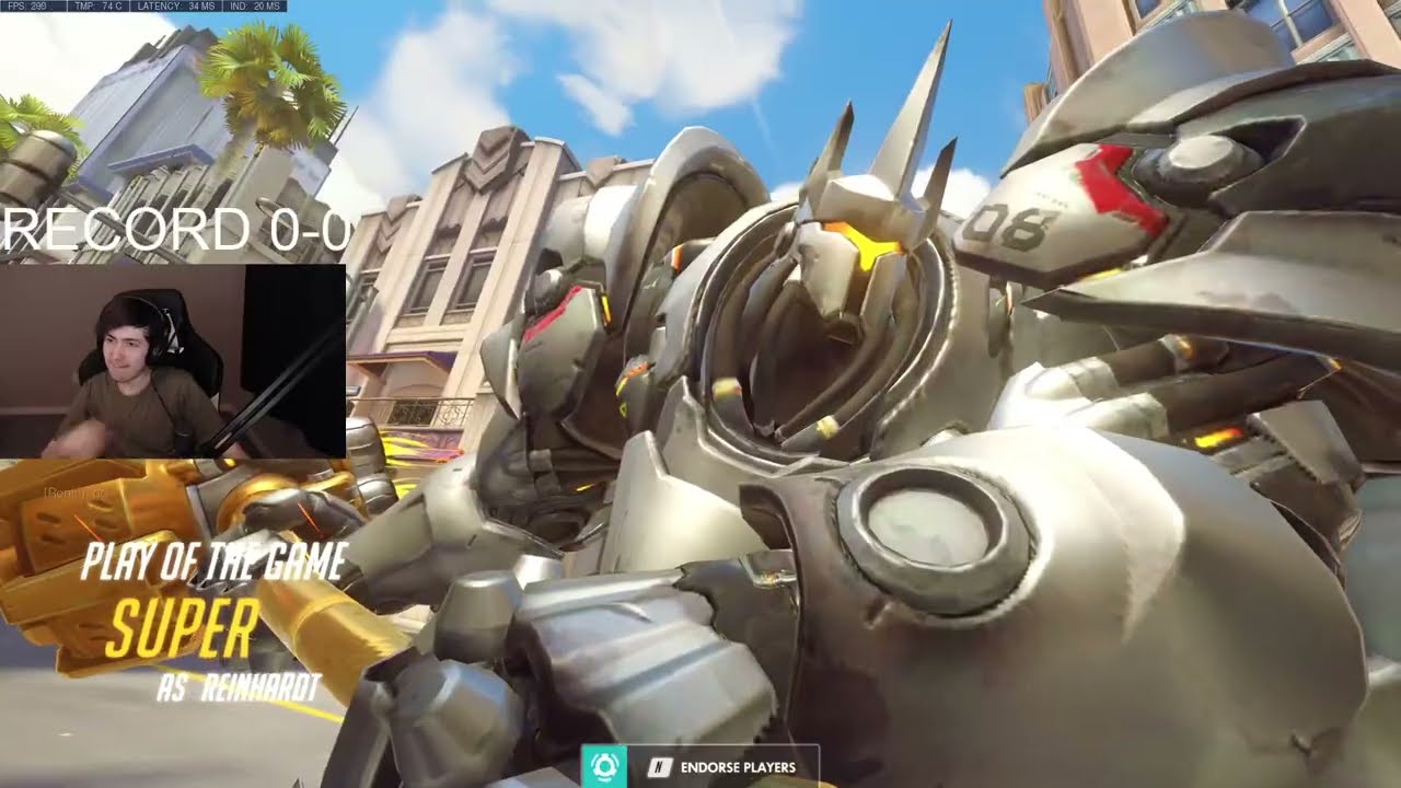 Potg Super Pro Reinhardt Gameplay Overwatch Season 35 Top 500 Youtube