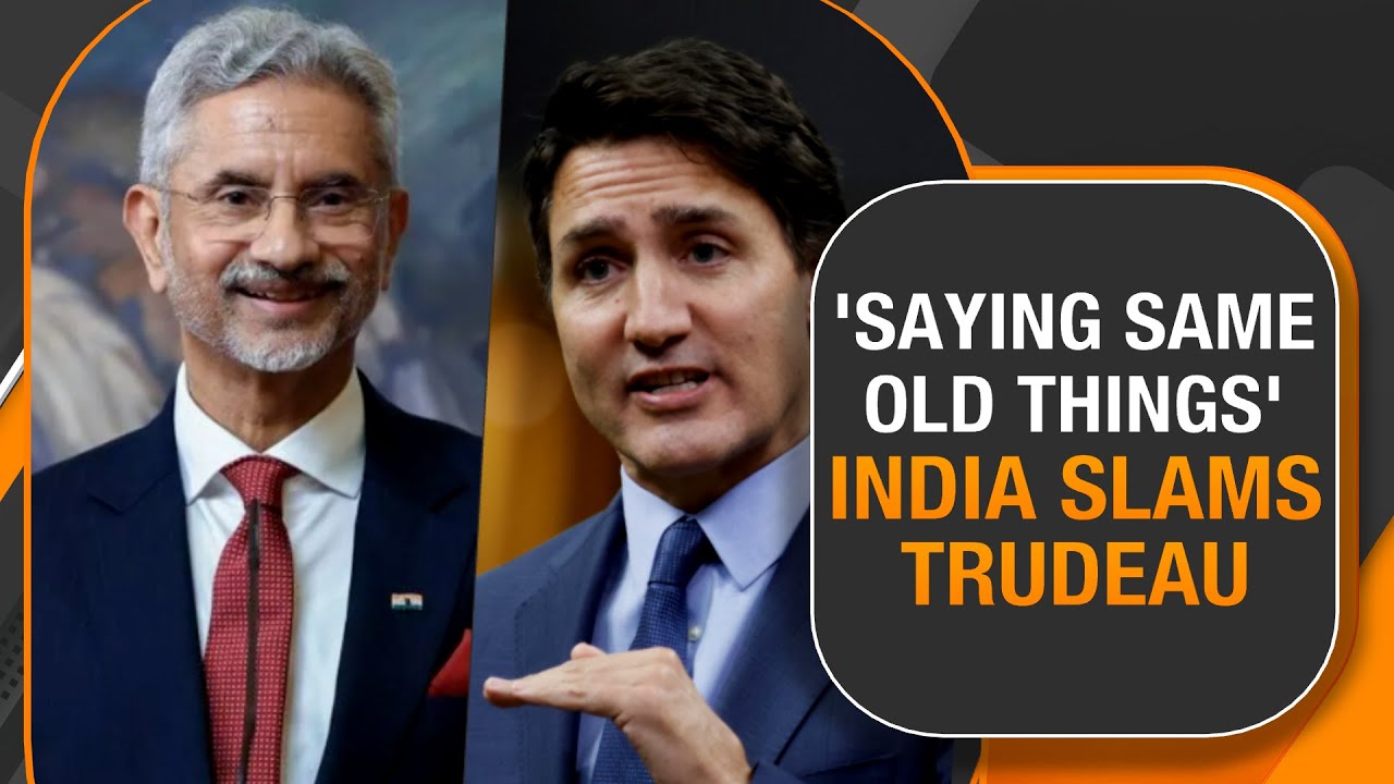 'Same old Trudeau saying same old things': India Slams Canadian PM's allegations - YouTube