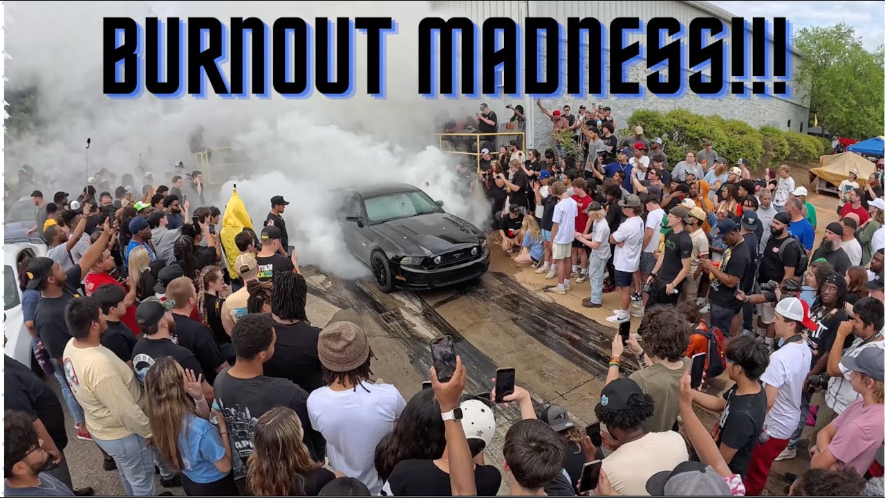 Legal Burnout Pit Compilation at Modify My Stang Mustang Day - April ...