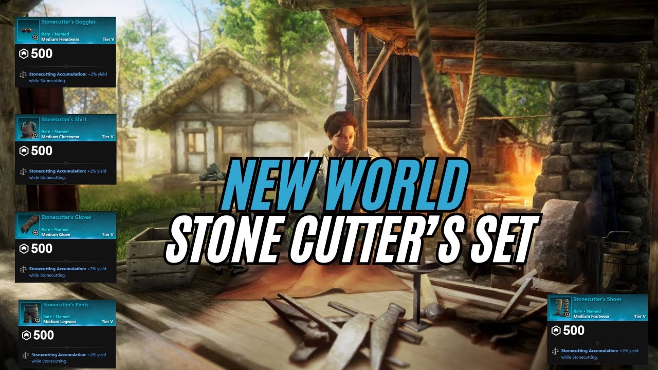 New World - How to get the StoneCutter's Set - YouTube