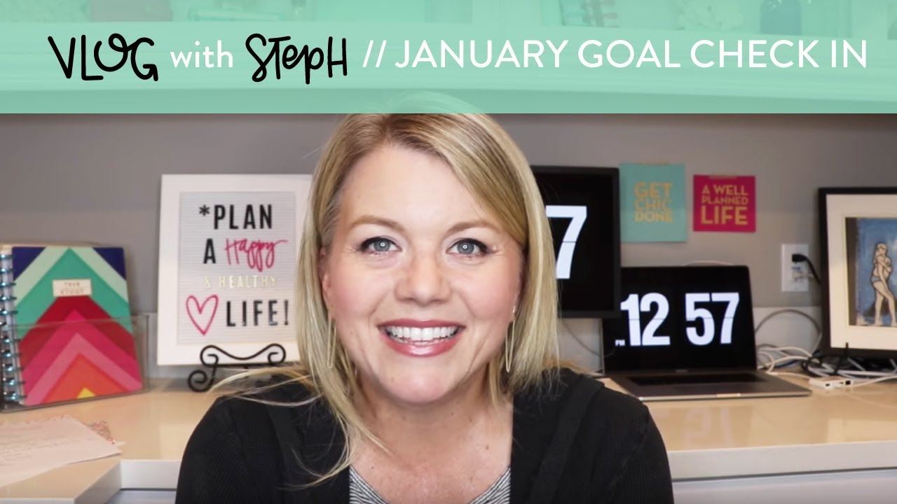 Stephanie's VLOG // January GOALS Check-In! - YouTube