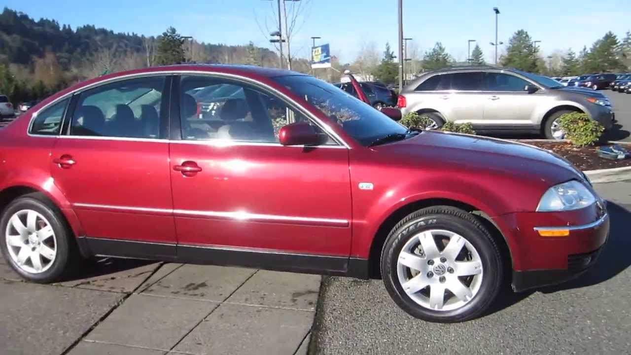 2001 Volkswagen Passat, Red - STOCK# 19920A - Walk around - YouTube
