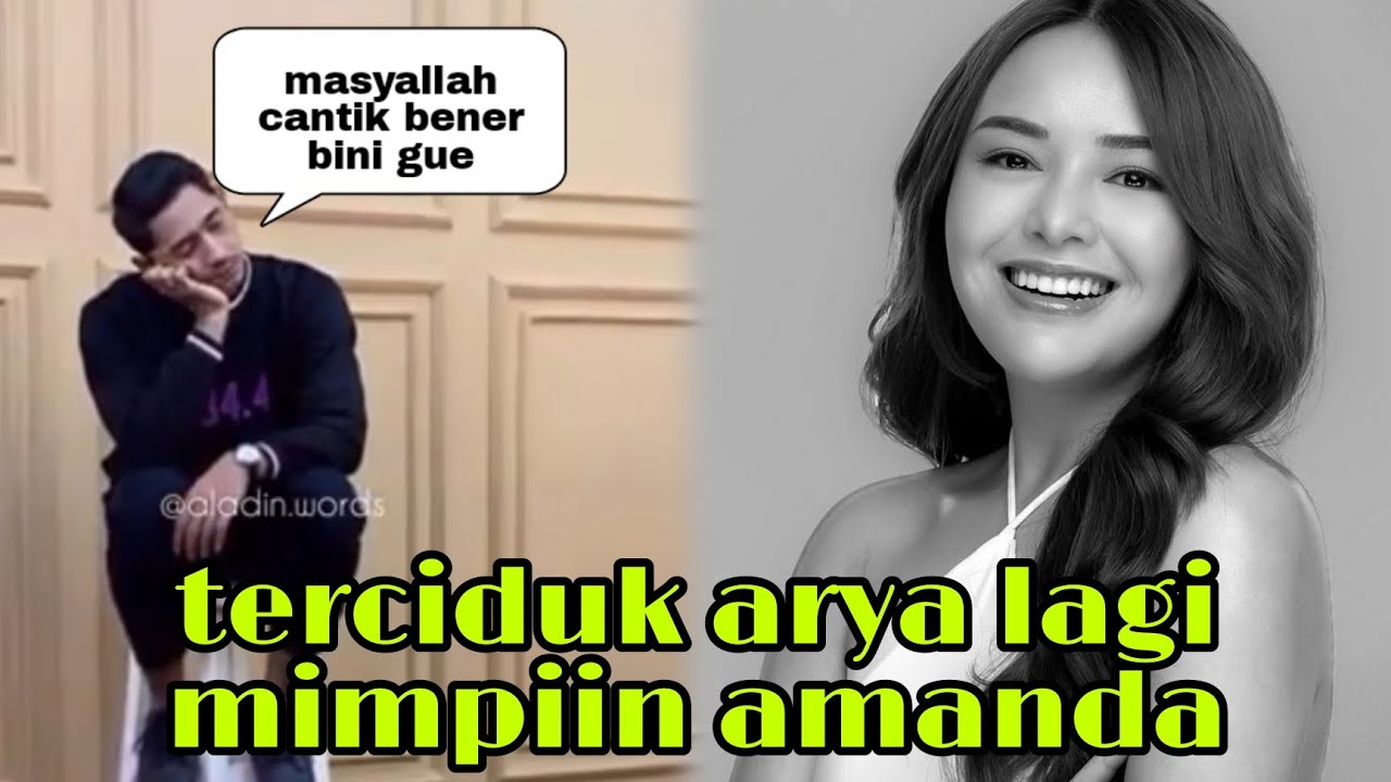 pose lucu arya saat potoshoot ketiduran akibat gak tdr nemenin amanda ...