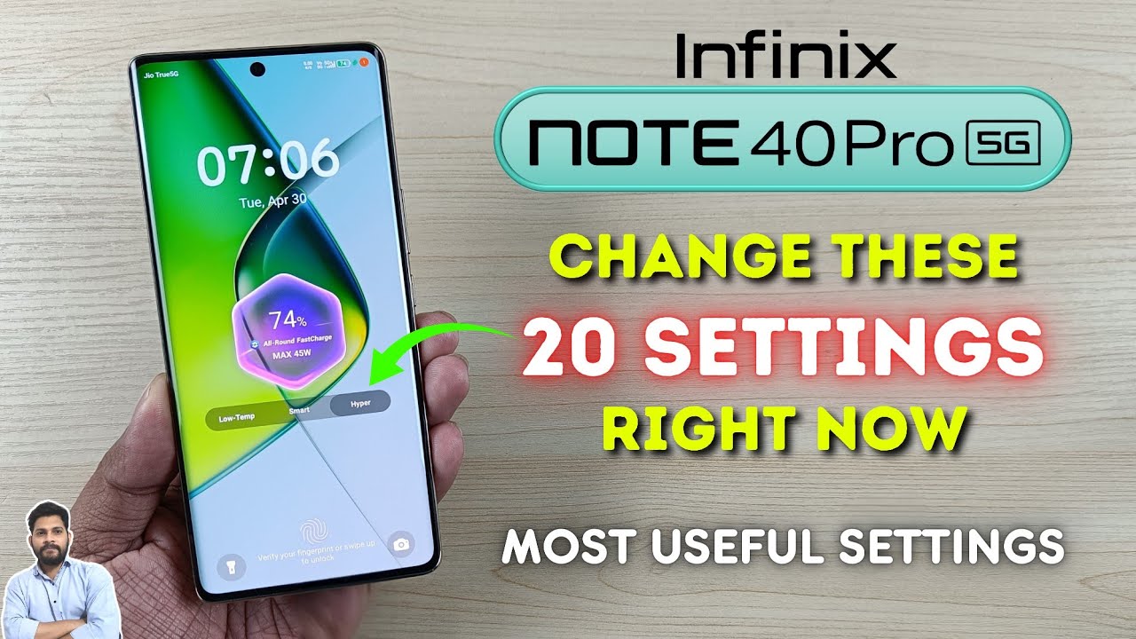 Infinix Note 40 Pro 5G : Change These 20 Settings Right Now - YouTube