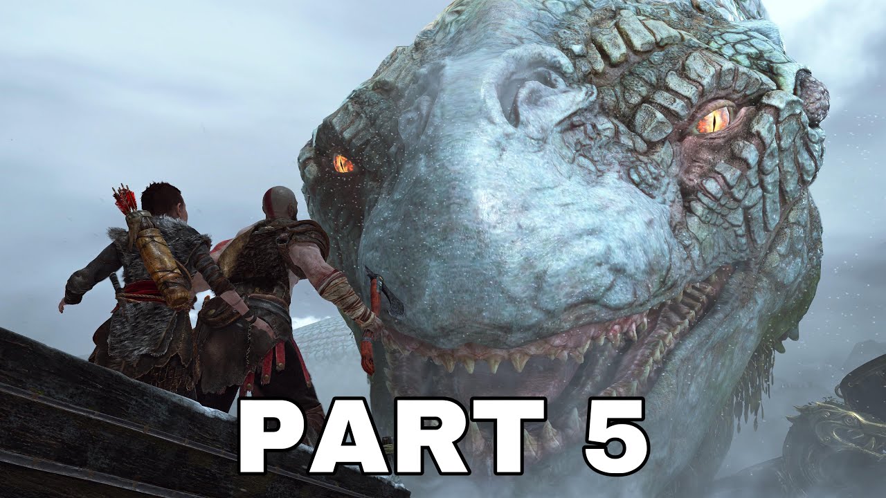 God of War - Jörmungandr Appears! Epic Encounter with the World Serpent ...