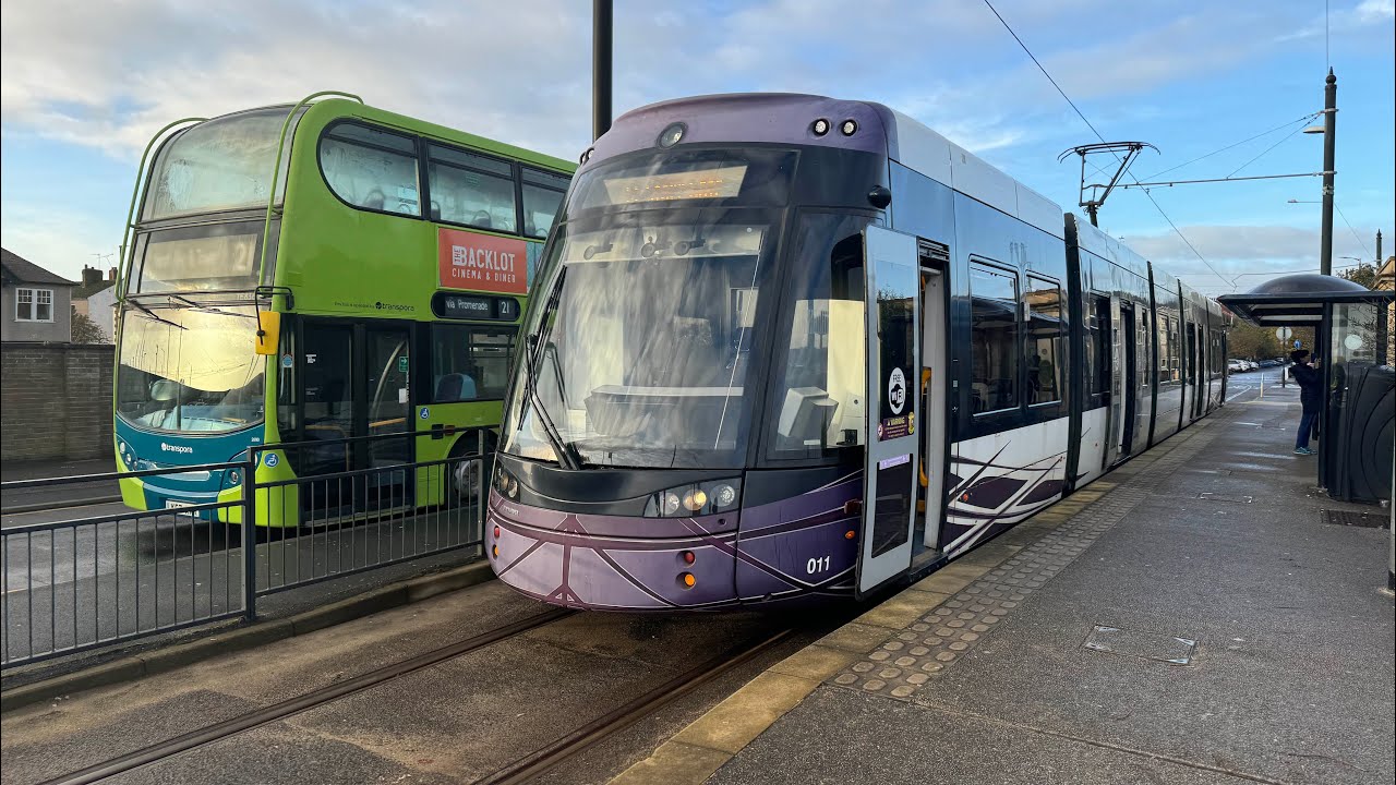 Blackpool Tramway T3 - North Station to Fleetwood Ferry (Full Route ...