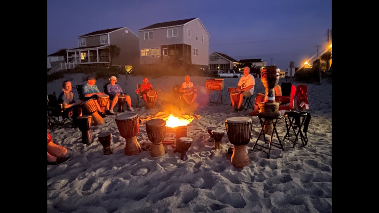 Sunset beach drum circles: Wake up with Amanda on the beach in Garden ...
