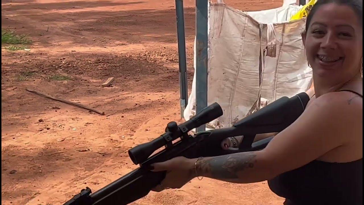 APRENDENDO ATIRAR COM A CARABINA DE PRESSÃO DO ALEX! 😊 - YouTube
