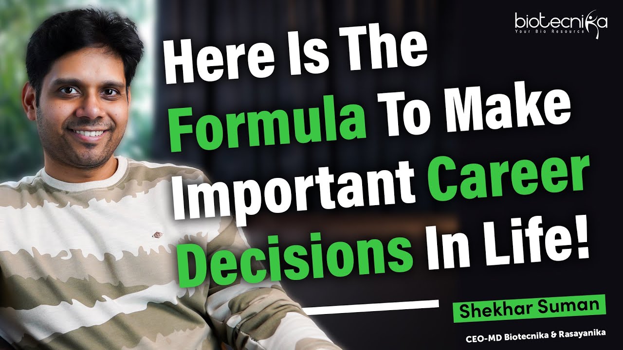 Here Is The Formula To Make Important Career Decisions In Life! - YouTube