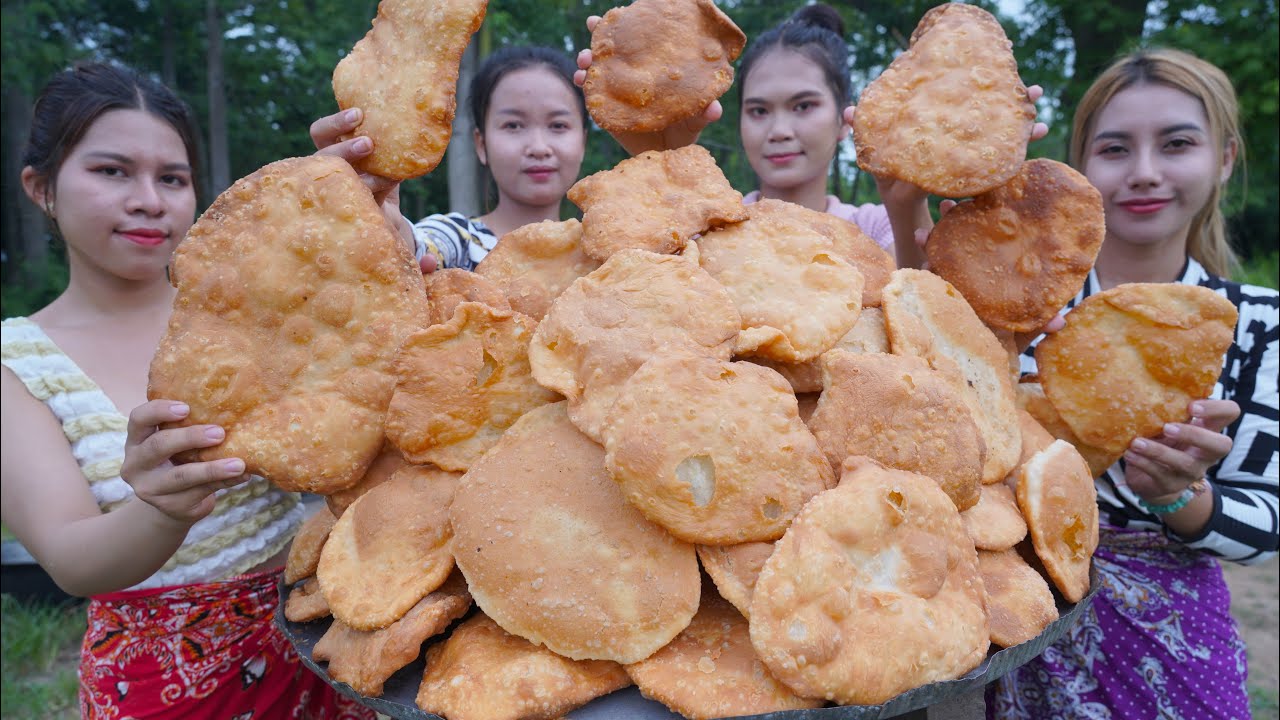 How to make cake and curry chicken cook recipe and eat - Amazing video ...